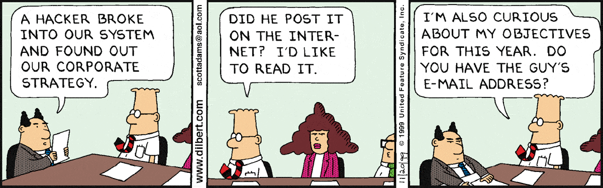 Las 10 mejores viñetas de Dilbert de seguridad informática - Una Al Día